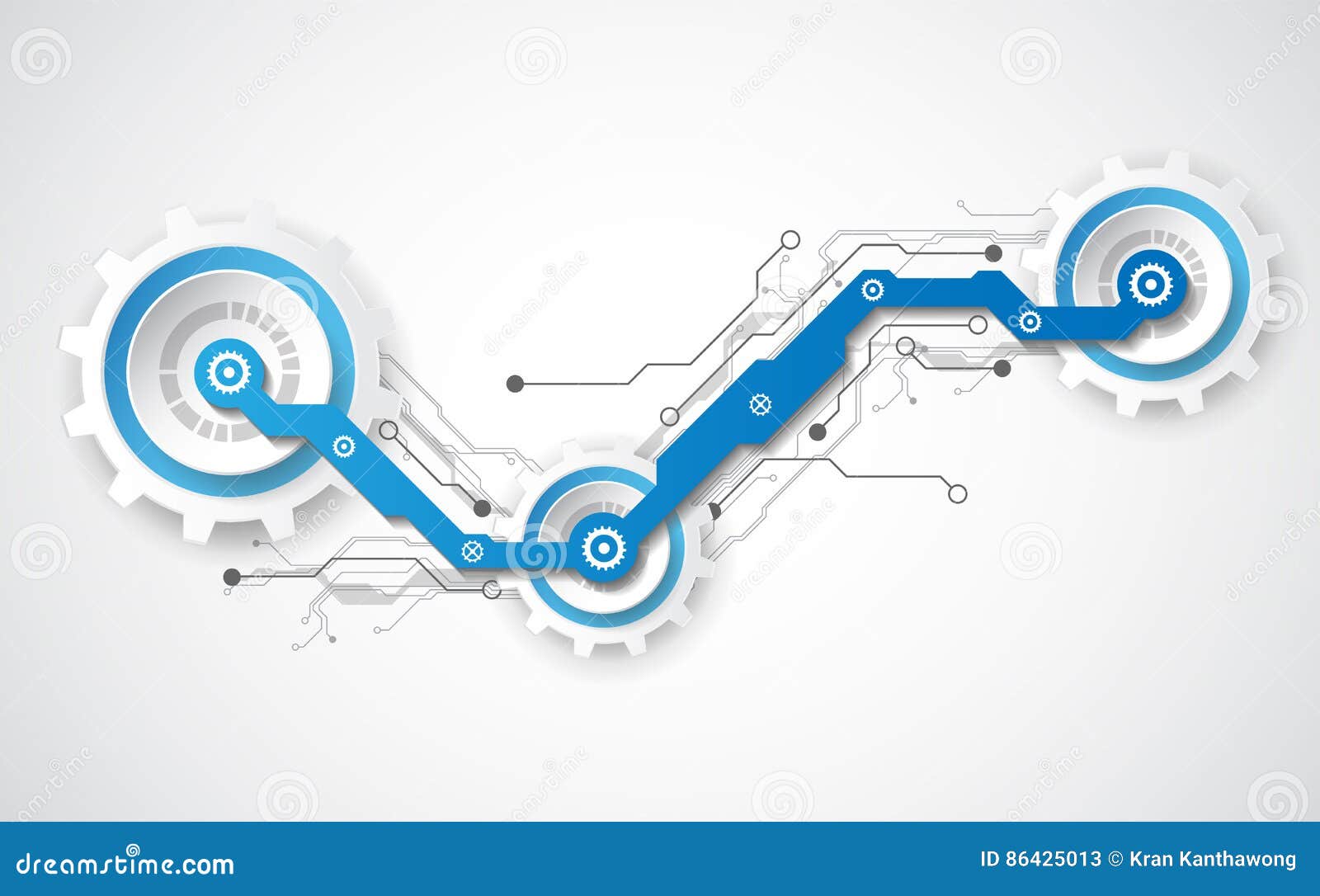 Abstract Technological Background Concept with Various Technology ...