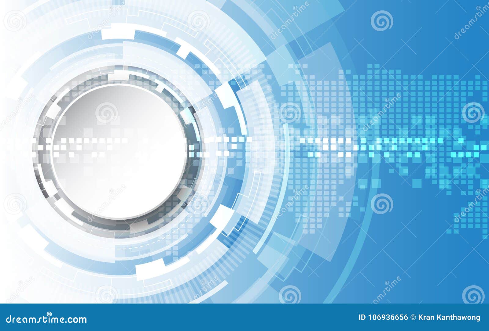 Abstract Technological Background Concept with Various Technology Elements. Illustration Vector ...