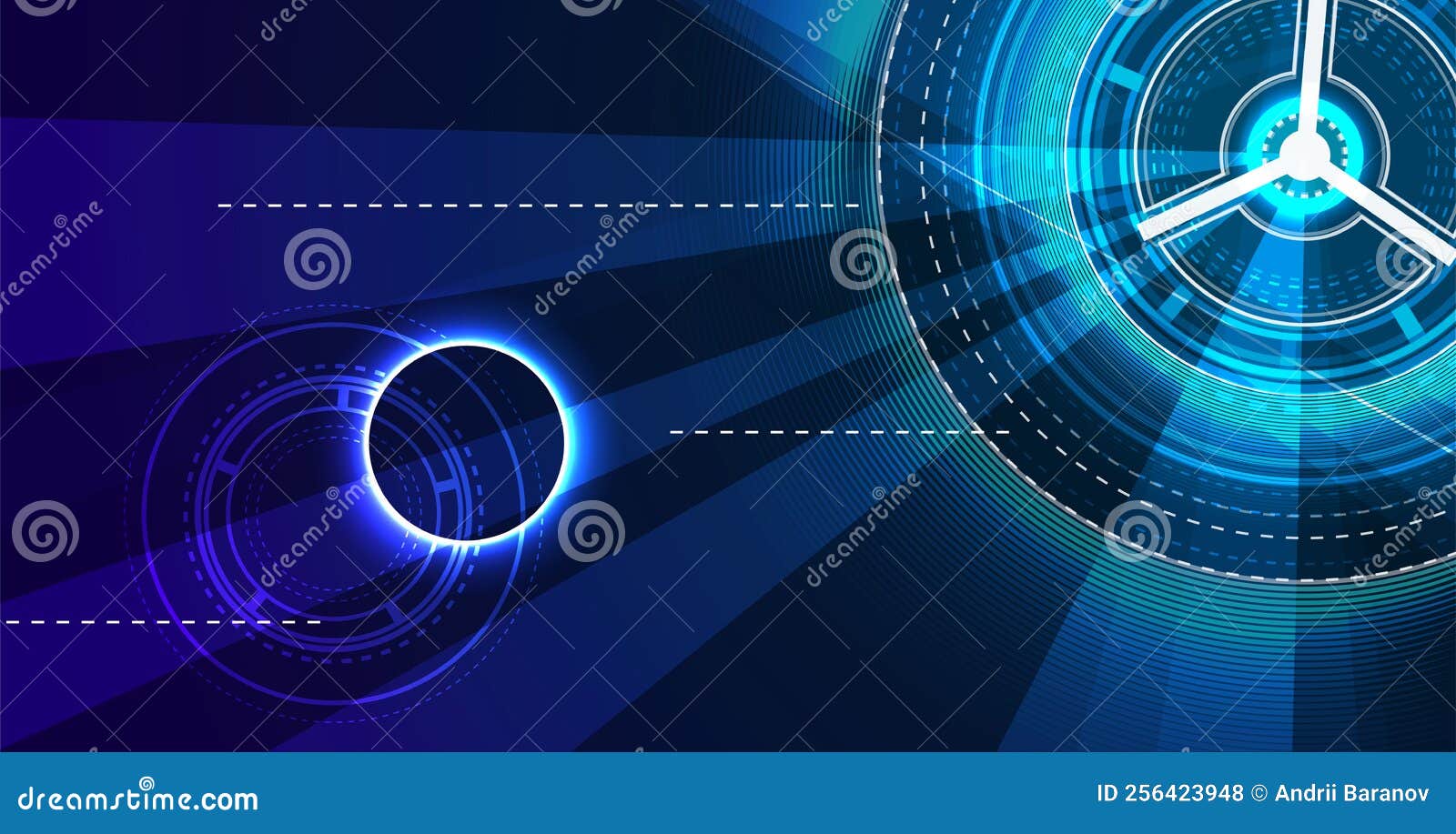 Abstract Technological Background. Futuristic Illustration of High ...