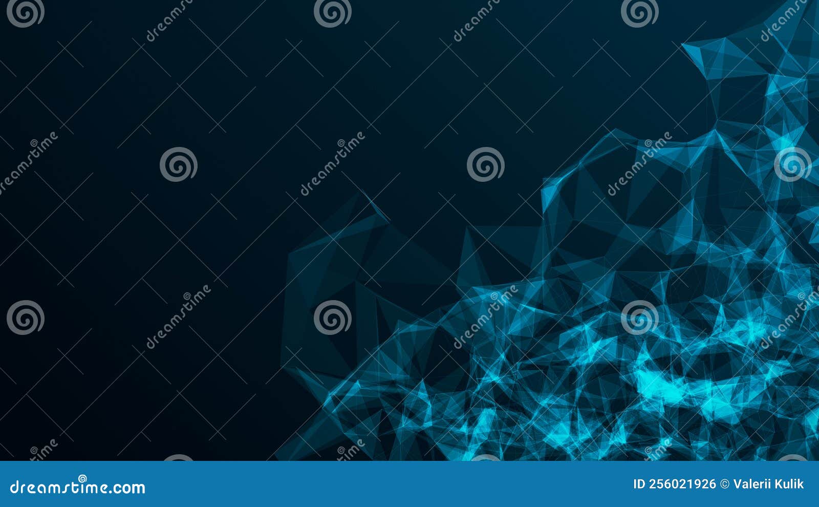 Abstract Technological Background. Network Connection. the Concept of Big Data. 3d-rendering ...