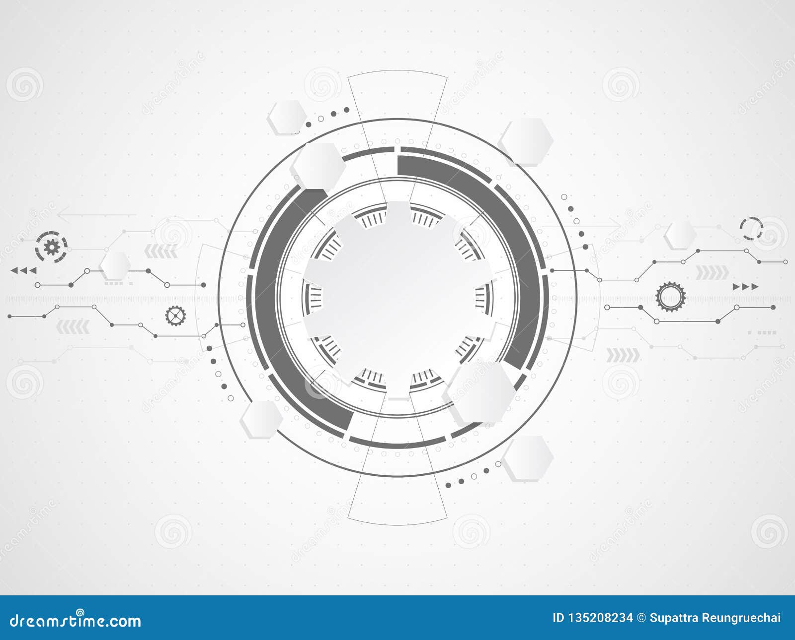 Abstract Technological Background. Vector Illustration Stock ...