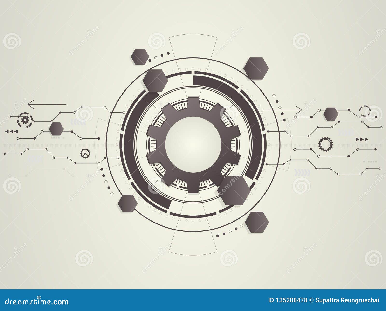 Abstract Technological Background. Vector Illustration Stock ...