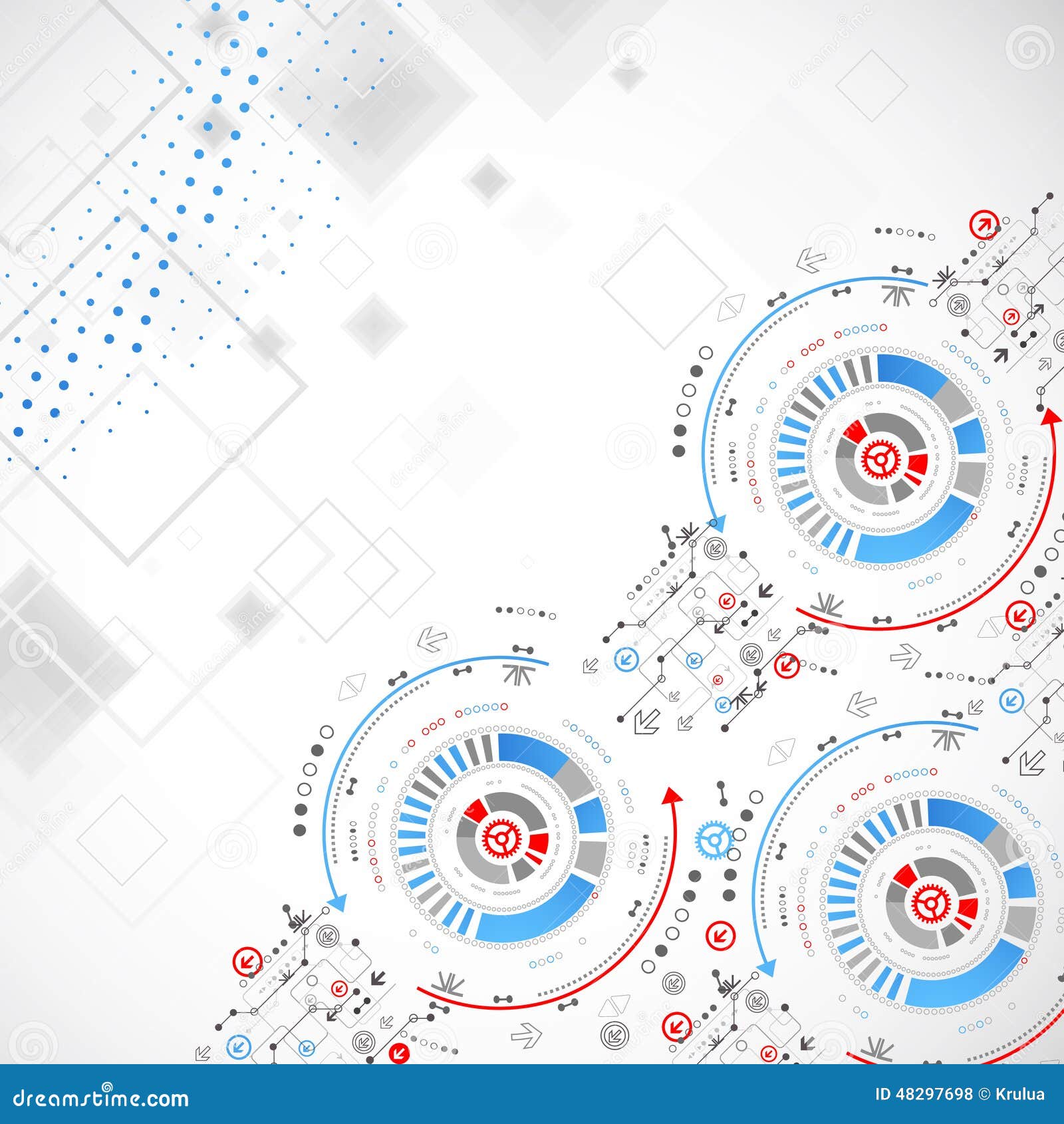 Abstract Technological Background. Vector Illustration Stock Vector ...