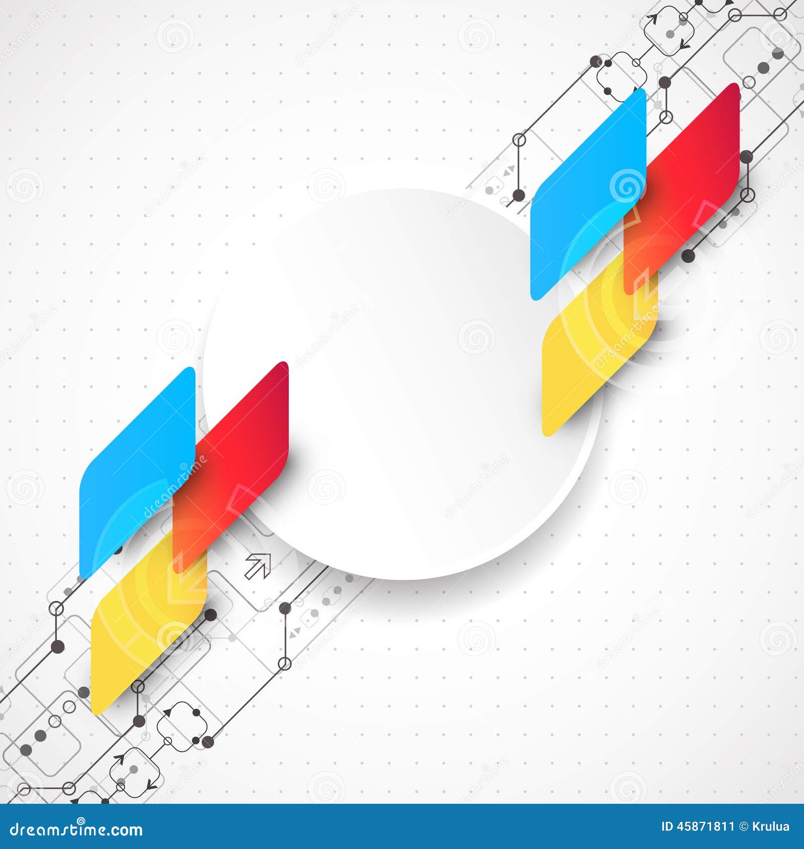 Abstract Technological Business Background with Color Shapes Stock ...