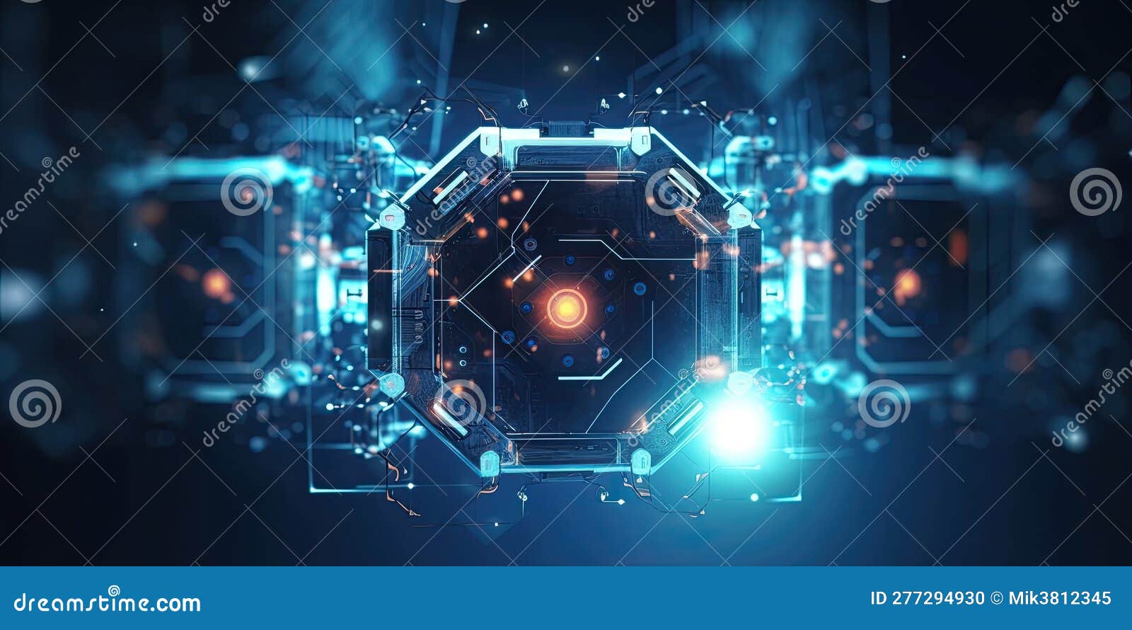 Abstract Technological and Cybersecurity Wallpaper Background. Stock ...