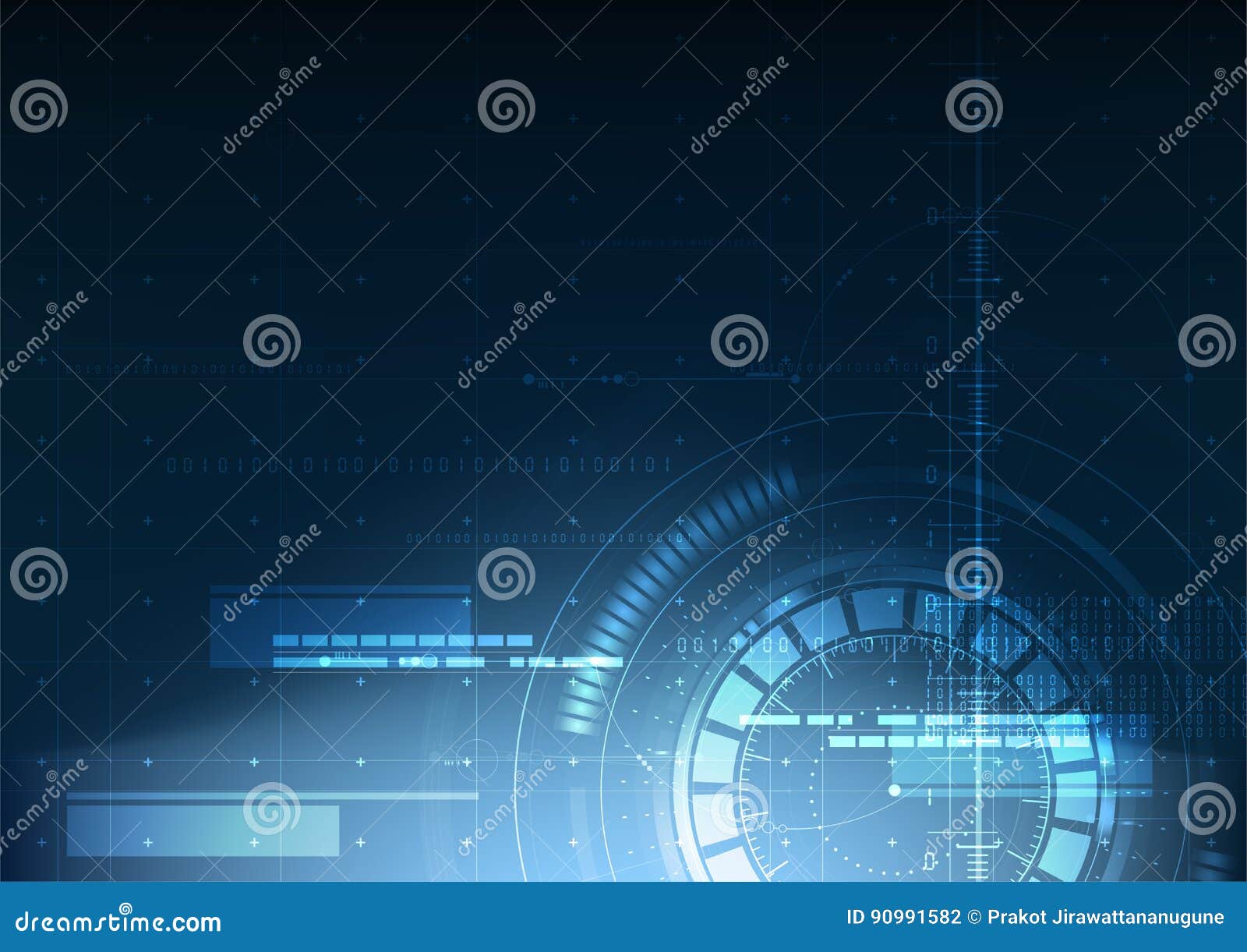 Abstract Technological Digital Security Hud Interface Vector Background ...