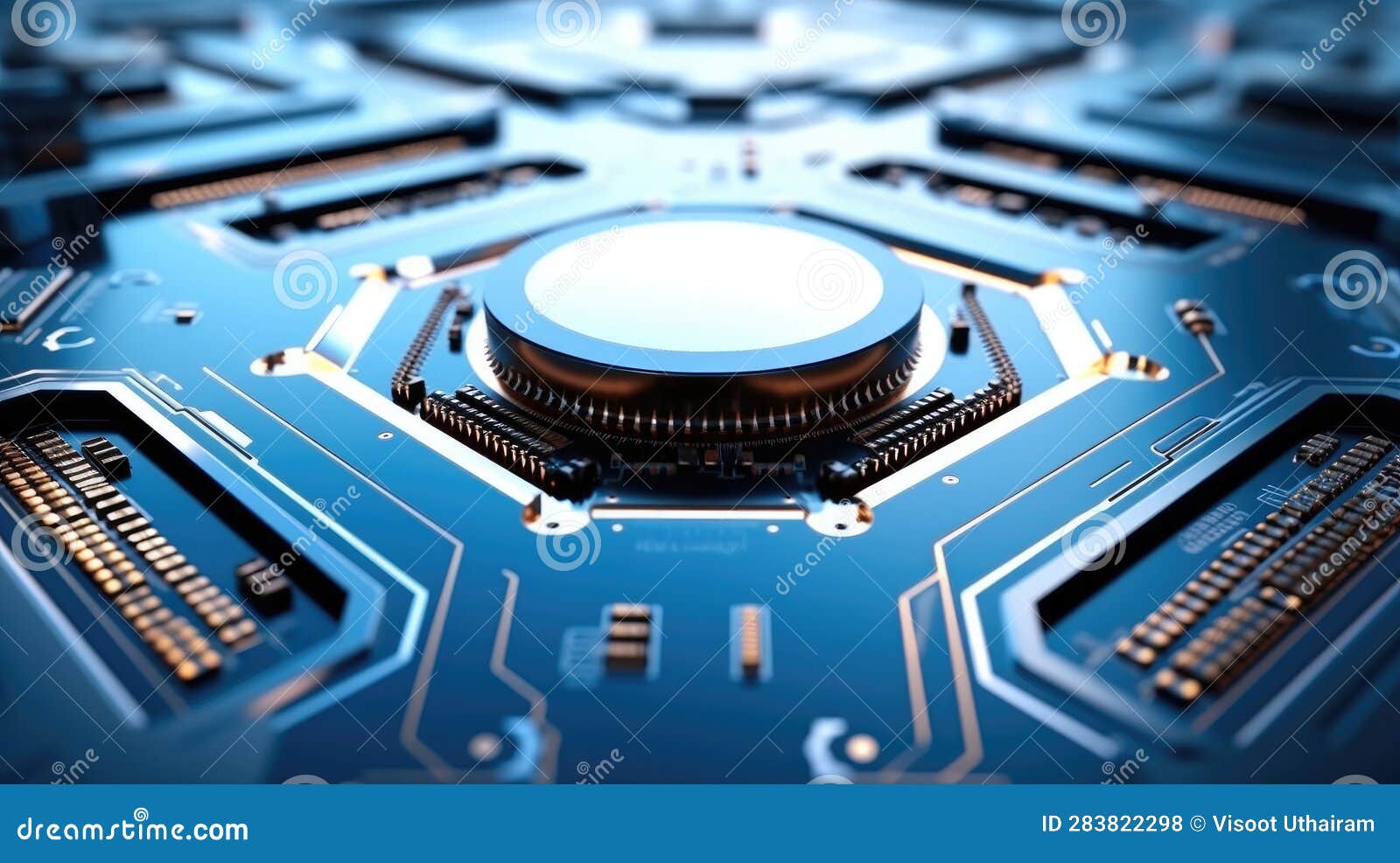 Abstract Technological Motherboard, Background Processing for Abstract ...