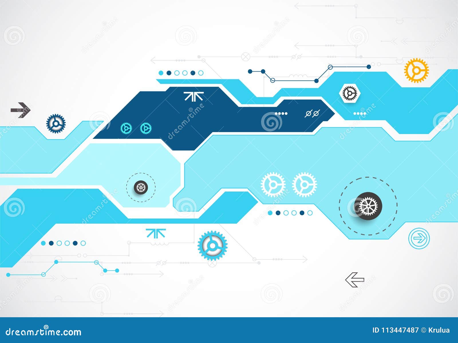 Abstract Technological Theme Background. Vector Stock Vector ...