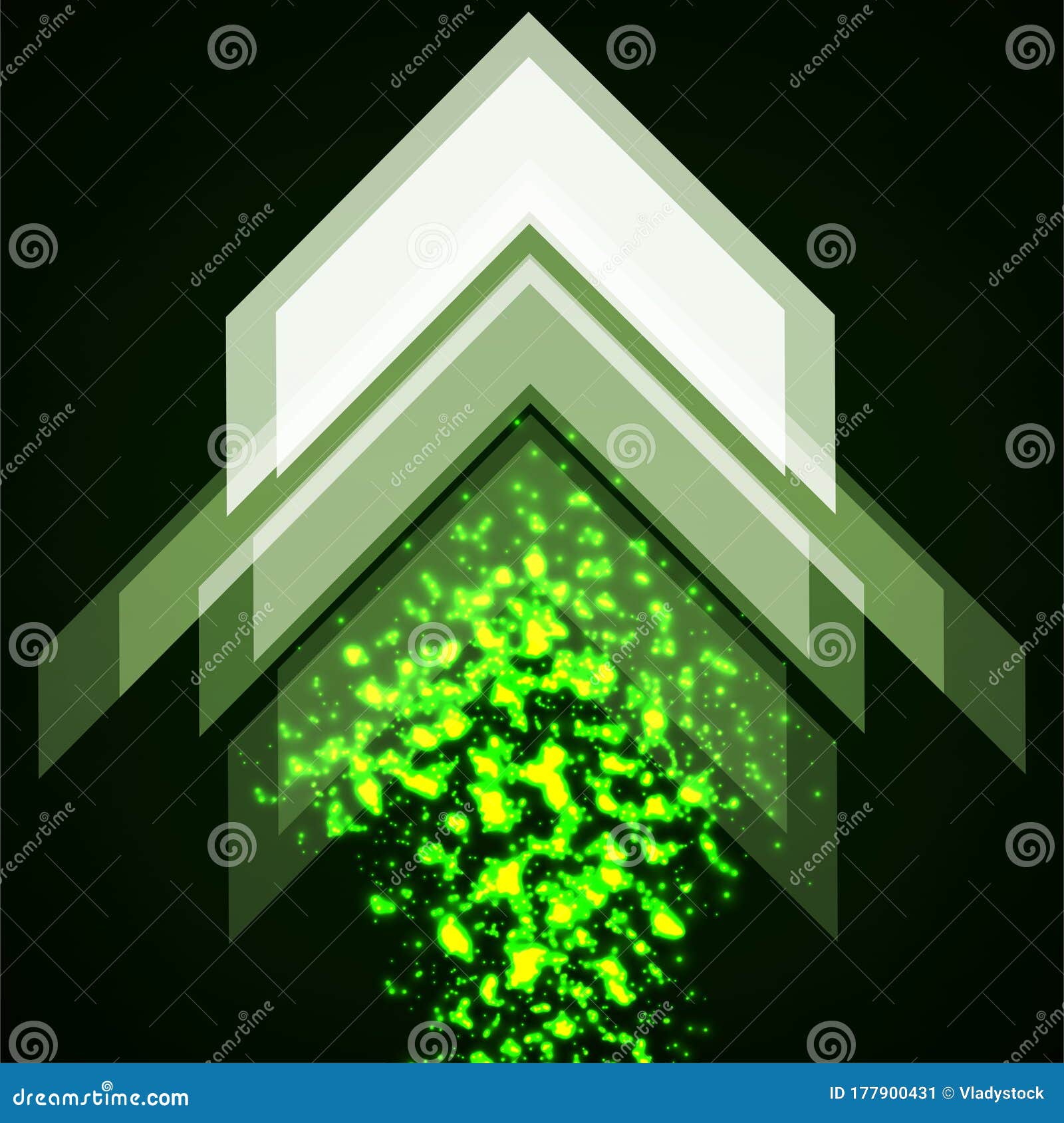 Abstract Technology Arrows. Digital Concept Stock Illustration ...