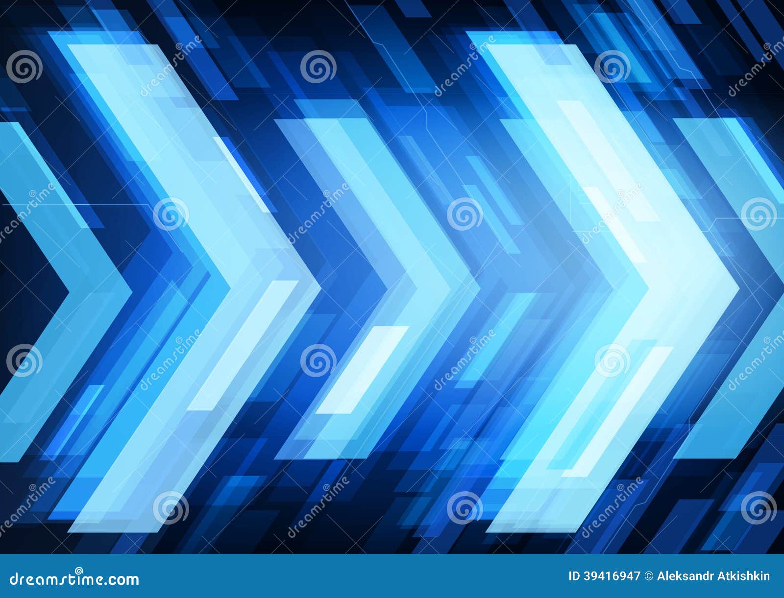 Abstract technology arrows stock vector. Illustration of color - 39416947