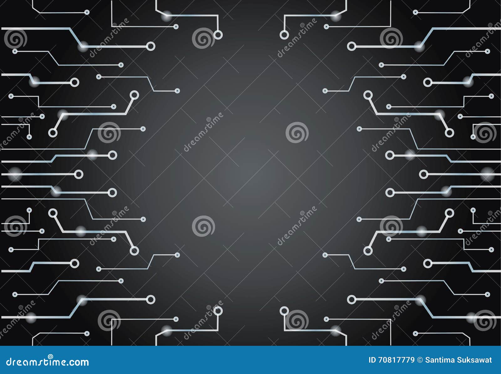 Abstract Technology Art and Space Background Stock Illustration ...