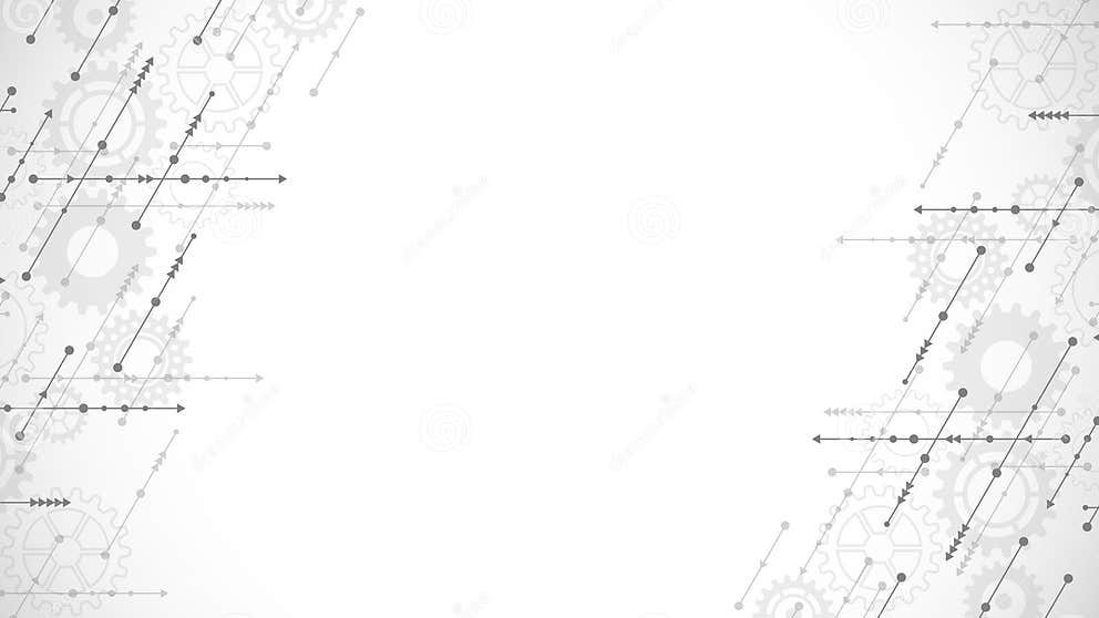 Abstract Technology Background with Arrows and Lines. Concepts and ...