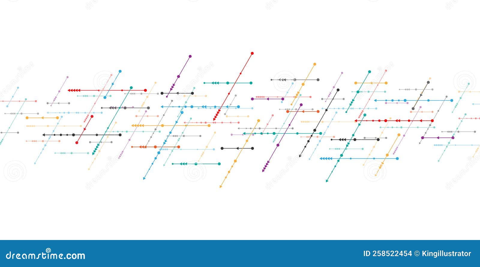 Abstract Technology Background with Arrows and Lines. Concepts and ...