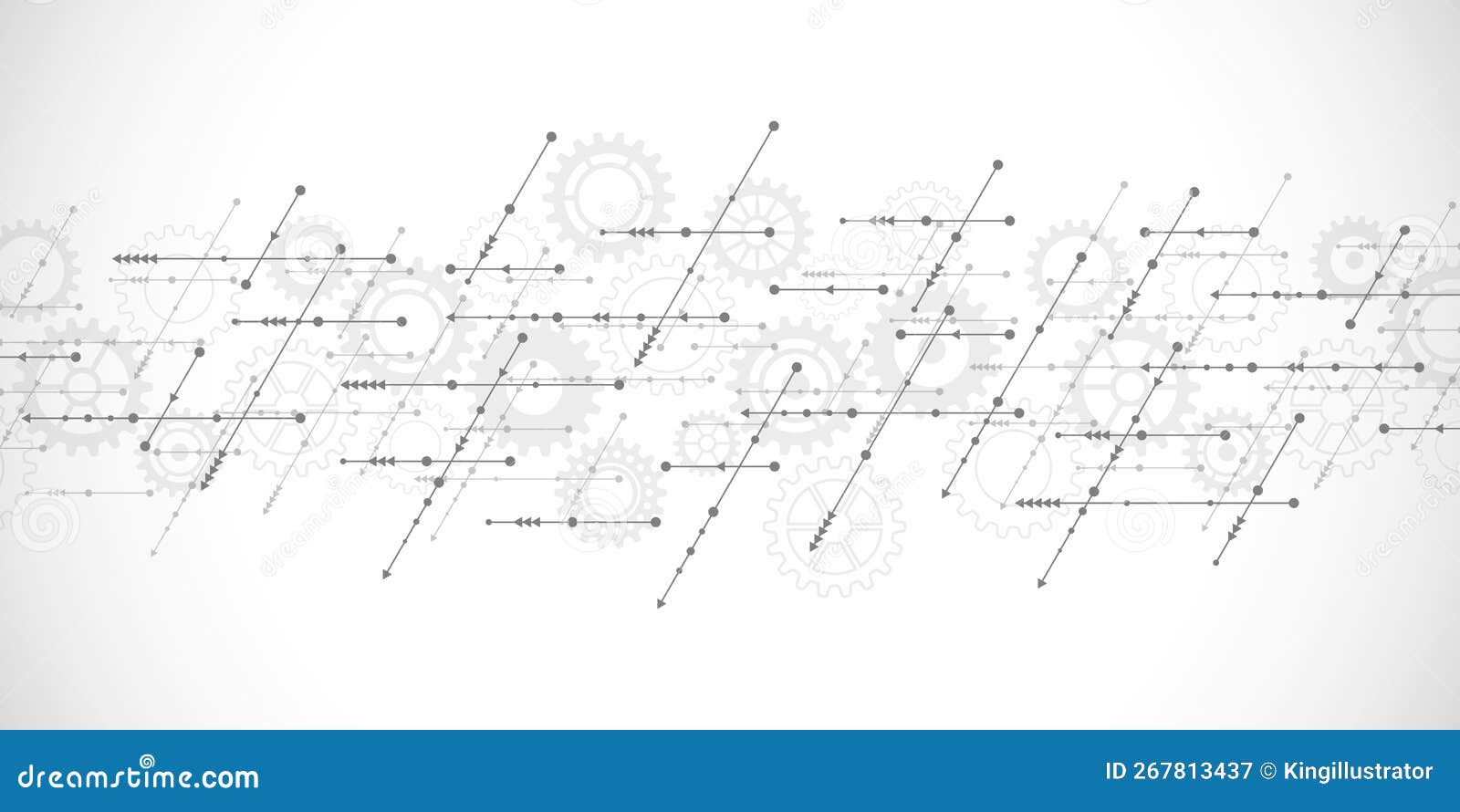 Abstract Technology Background with Arrows and Lines. Concepts and ...