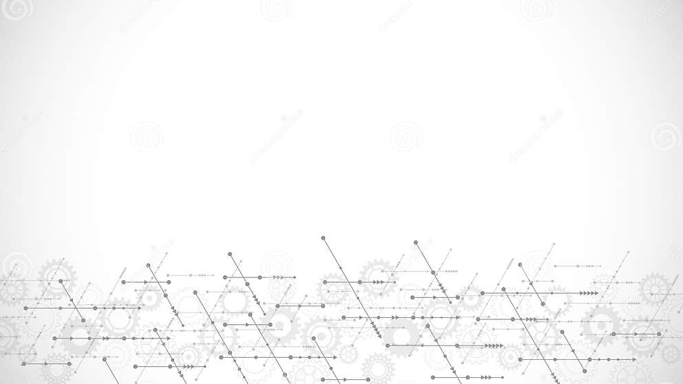Abstract Technology Background with Arrows and Lines. Concepts and ...
