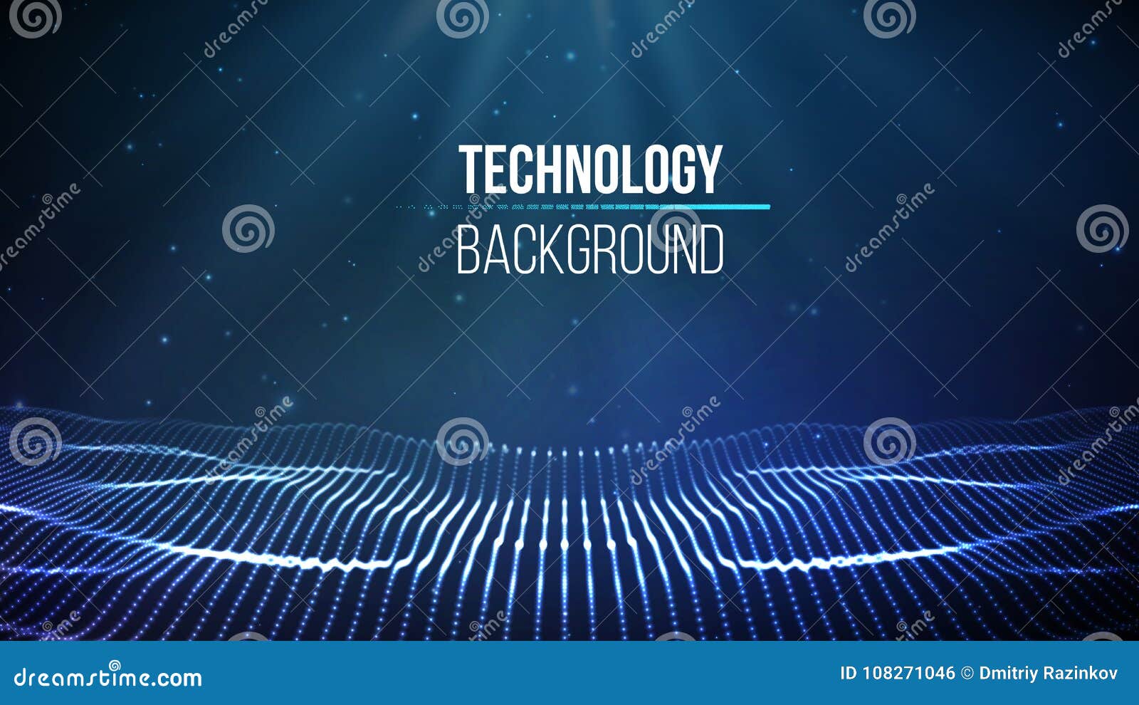 Abstract Technology Background. Background 3d Grid Stock Illustration ...