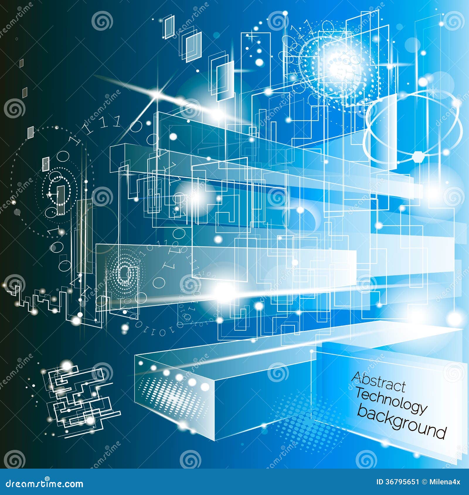 Background With Computers Connected To A Network Royalty-Free Stock ...