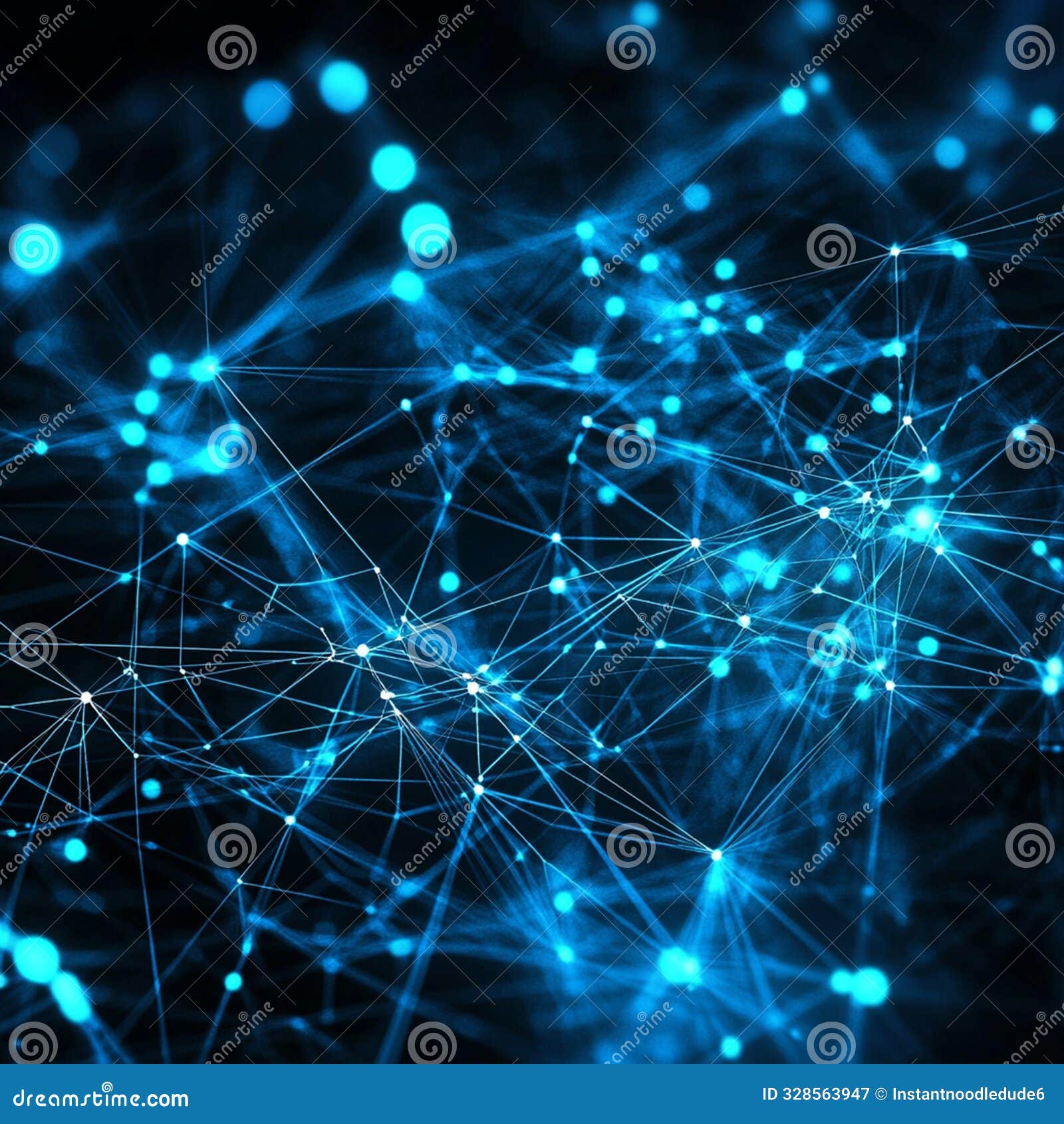 Abstract Technology Background. Blue Virtual Technology Background with ...