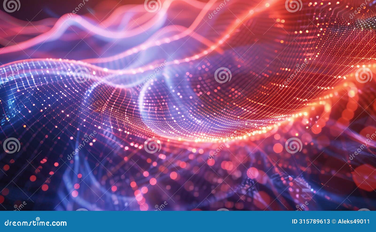 Abstract Technology Background.Blur Particles. Art Design.generative Ai ...