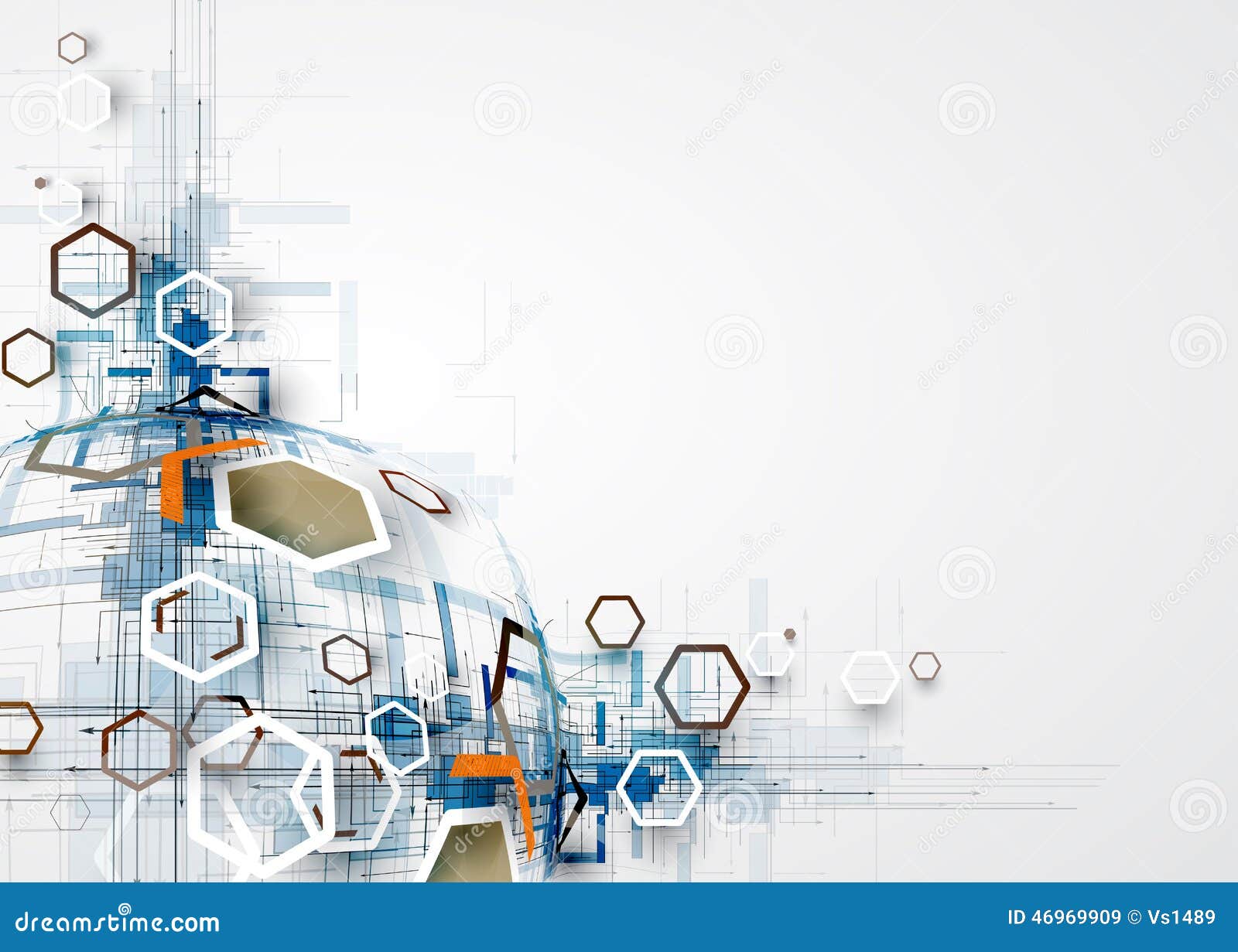 Abstract Technology Background Business & Development Direction Stock ...