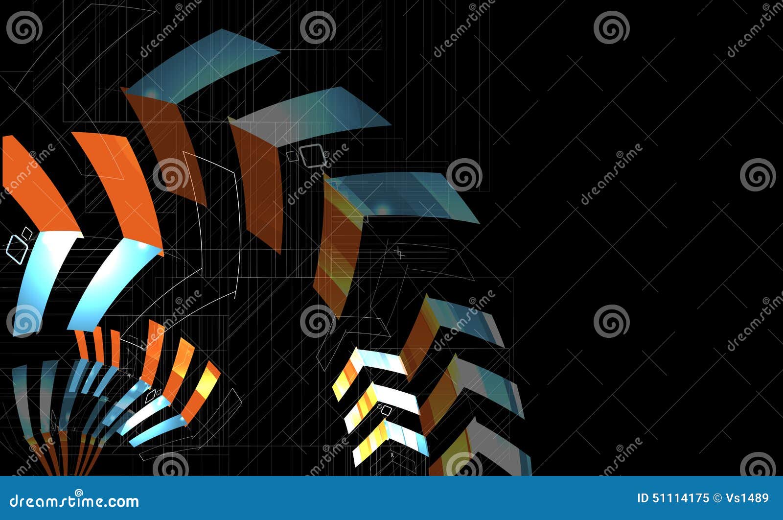Abstract Technology Background Business & Development Direction Stock ...