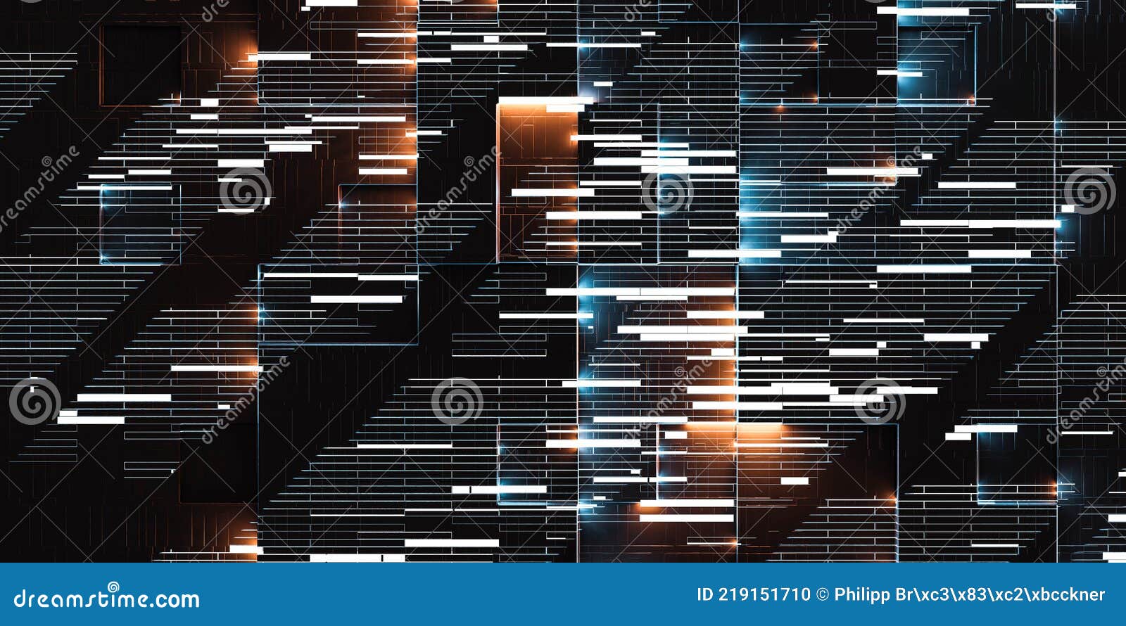 Abstract Technology Background with Circuit Board Design and Led Lights ...