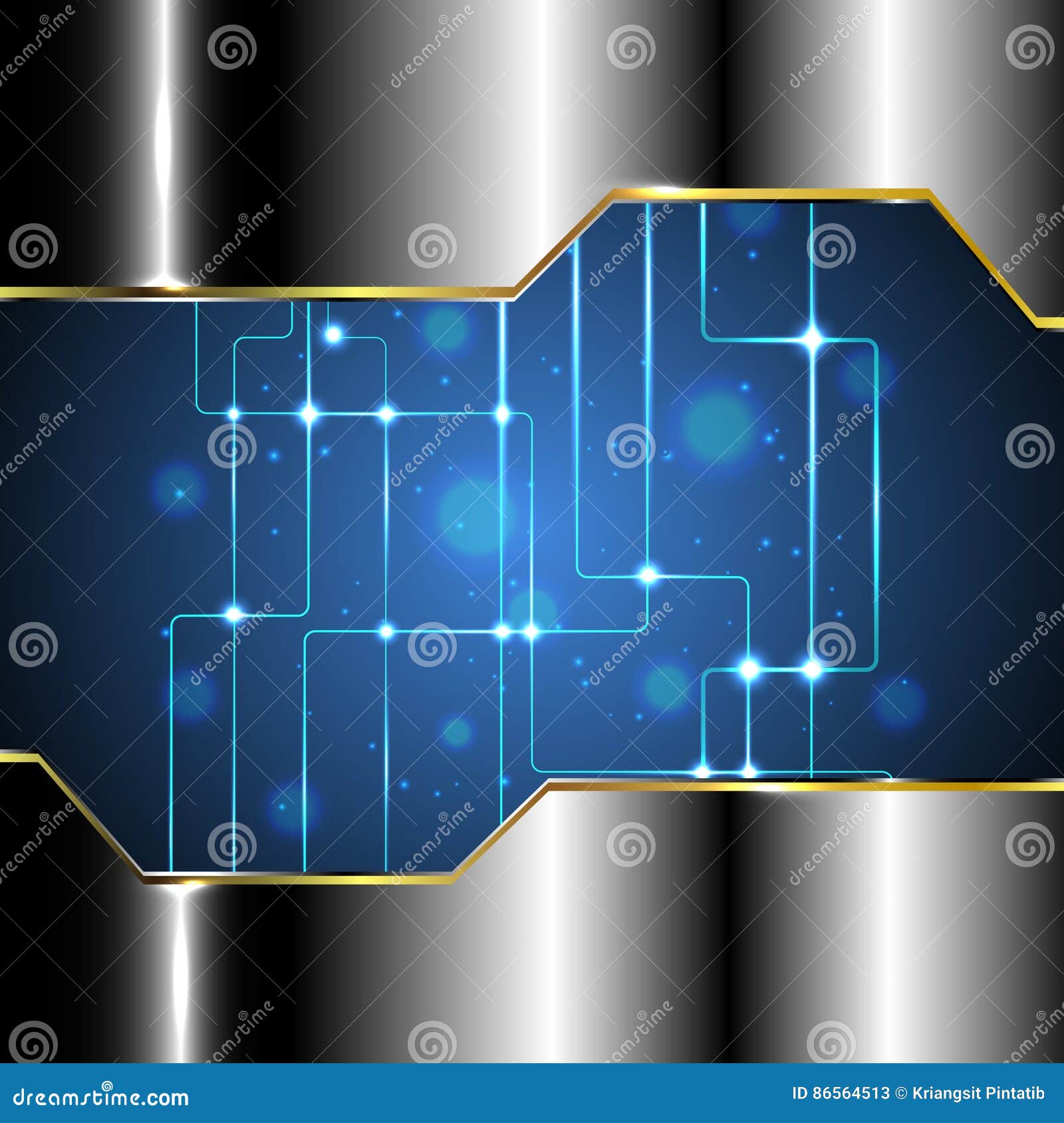 Abstract Technology Background with Circuit. Stock Vector ...