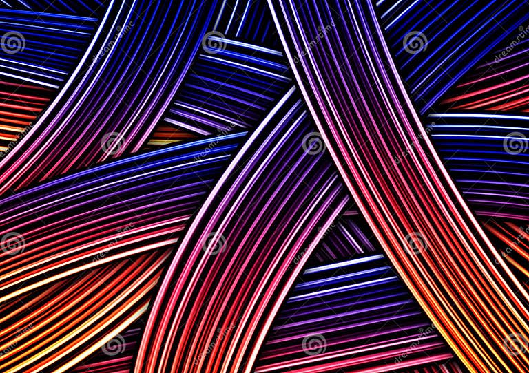Abstract Technology Background, Colorful Gradient Flexible Cable ...