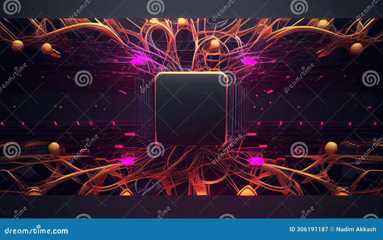 Abstract Technology Background Complexity Wave Wallpaper Space Three ...
