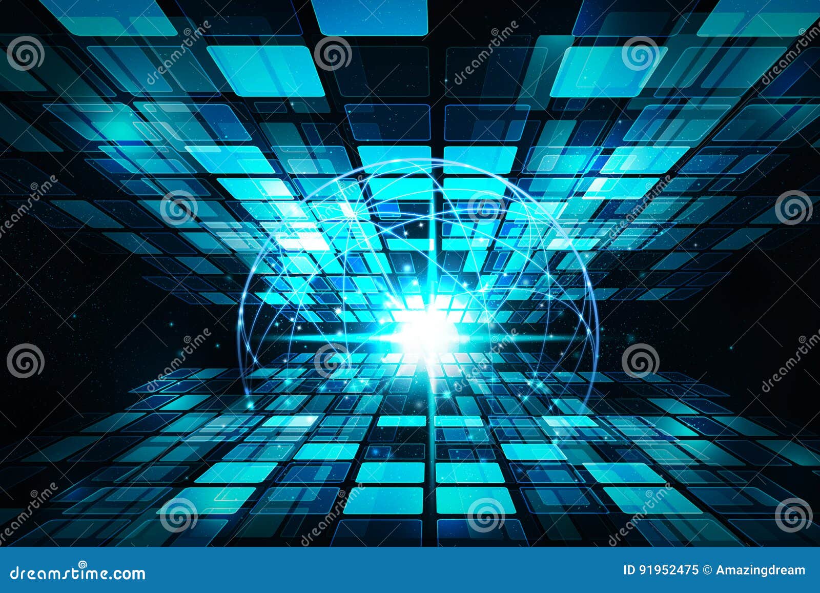 Abstract Technology Background. Computer Generated Abstract Background ...