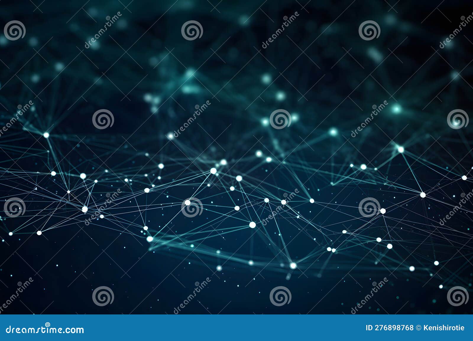 Abstract Technology Background with Connected Dots for Wireless ...