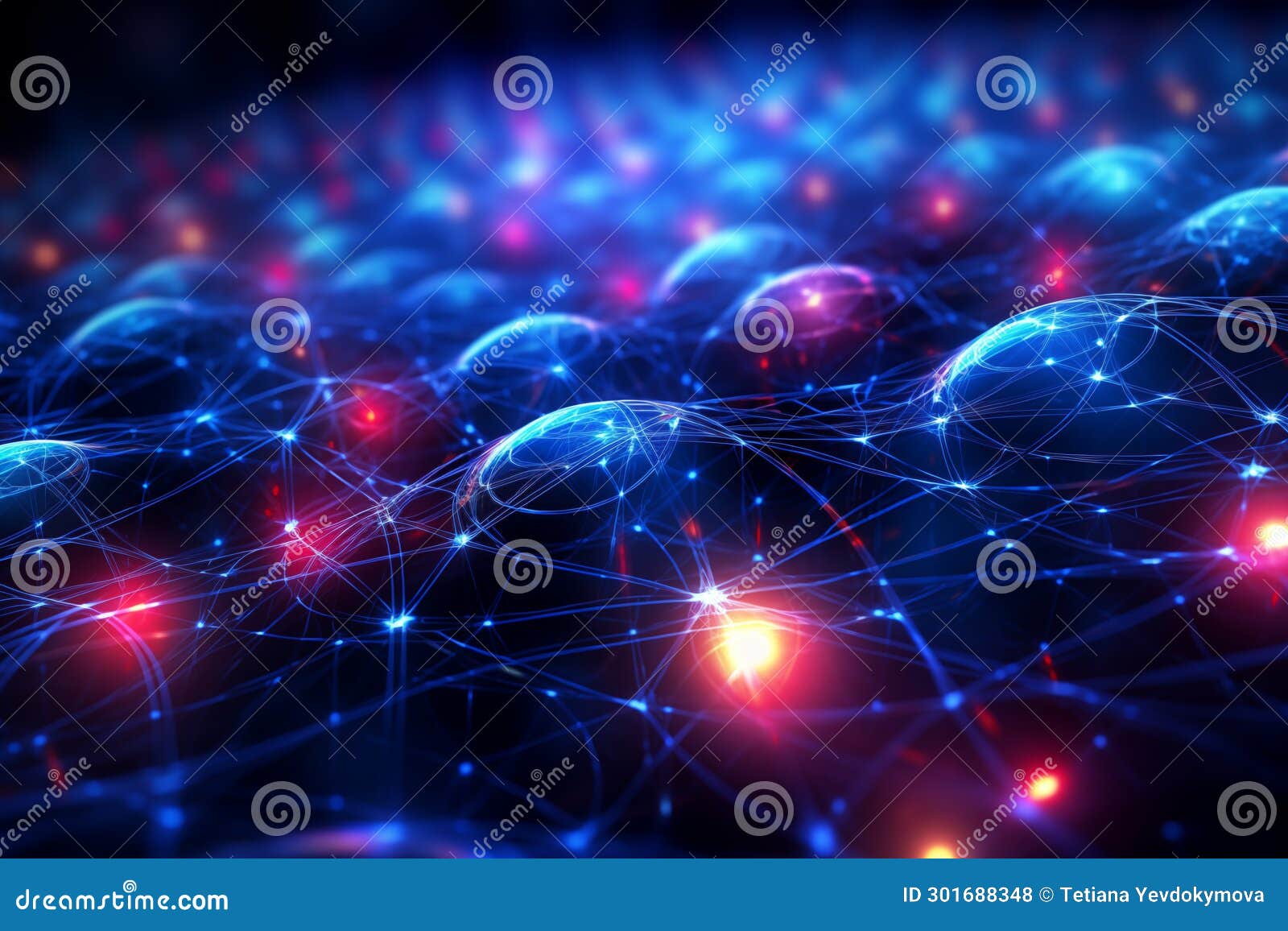 Quantum Mesh Network Overlaying A Digital Cosmos, Revealing Unseen ...
