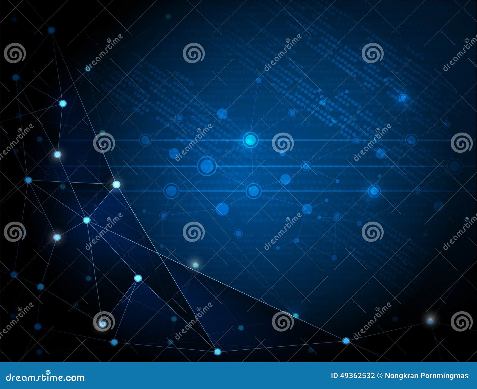 Abstract Technology Background with Cyberspace Stock Vector ...