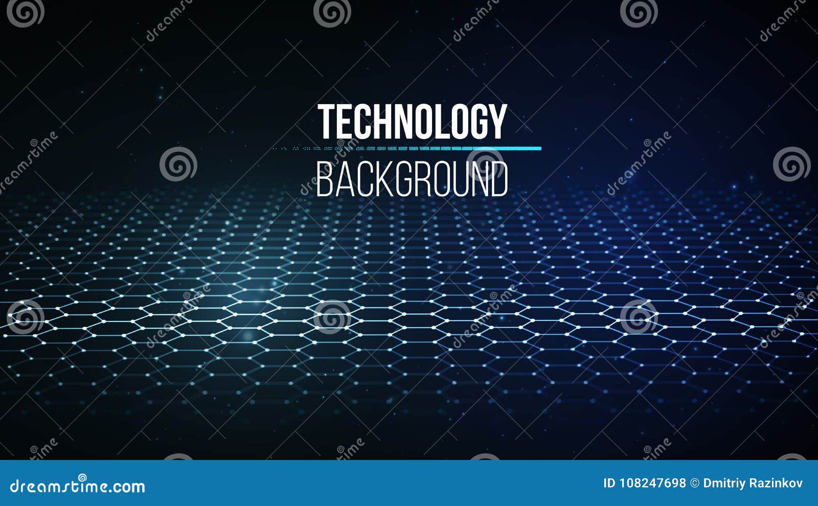 Abstract Technology Background. Background 3d Grid Stock Vector ...