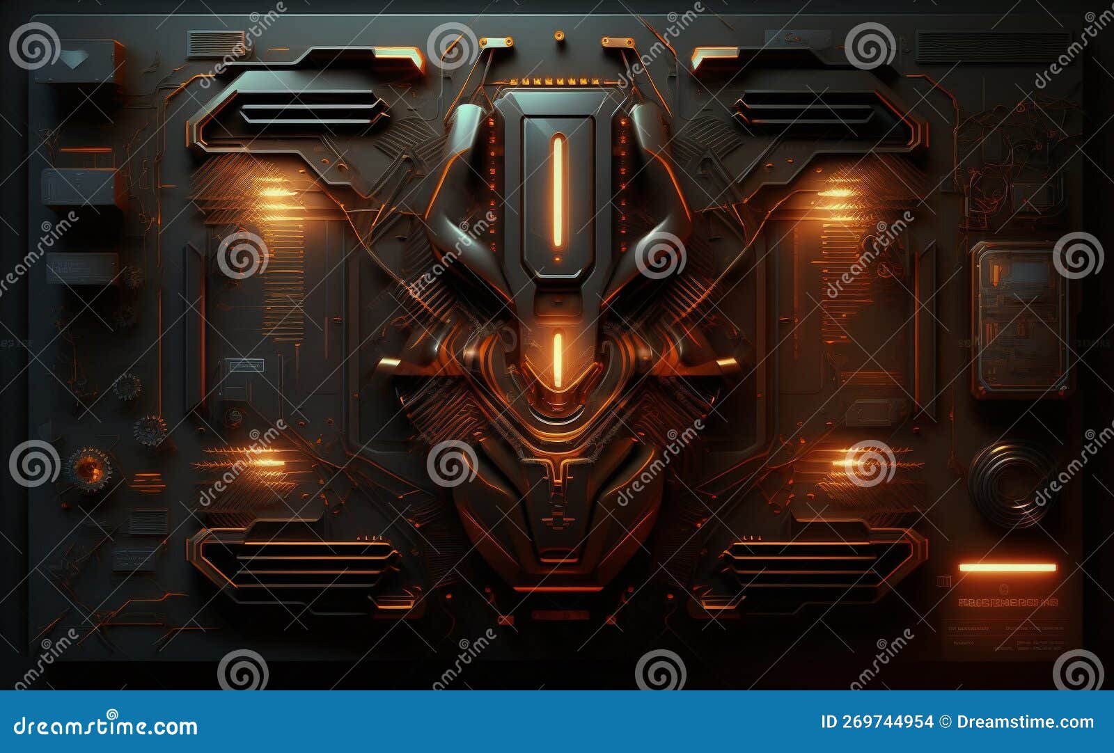 Abstract Dark Technology Background. Cyberspace Concept Stock ...