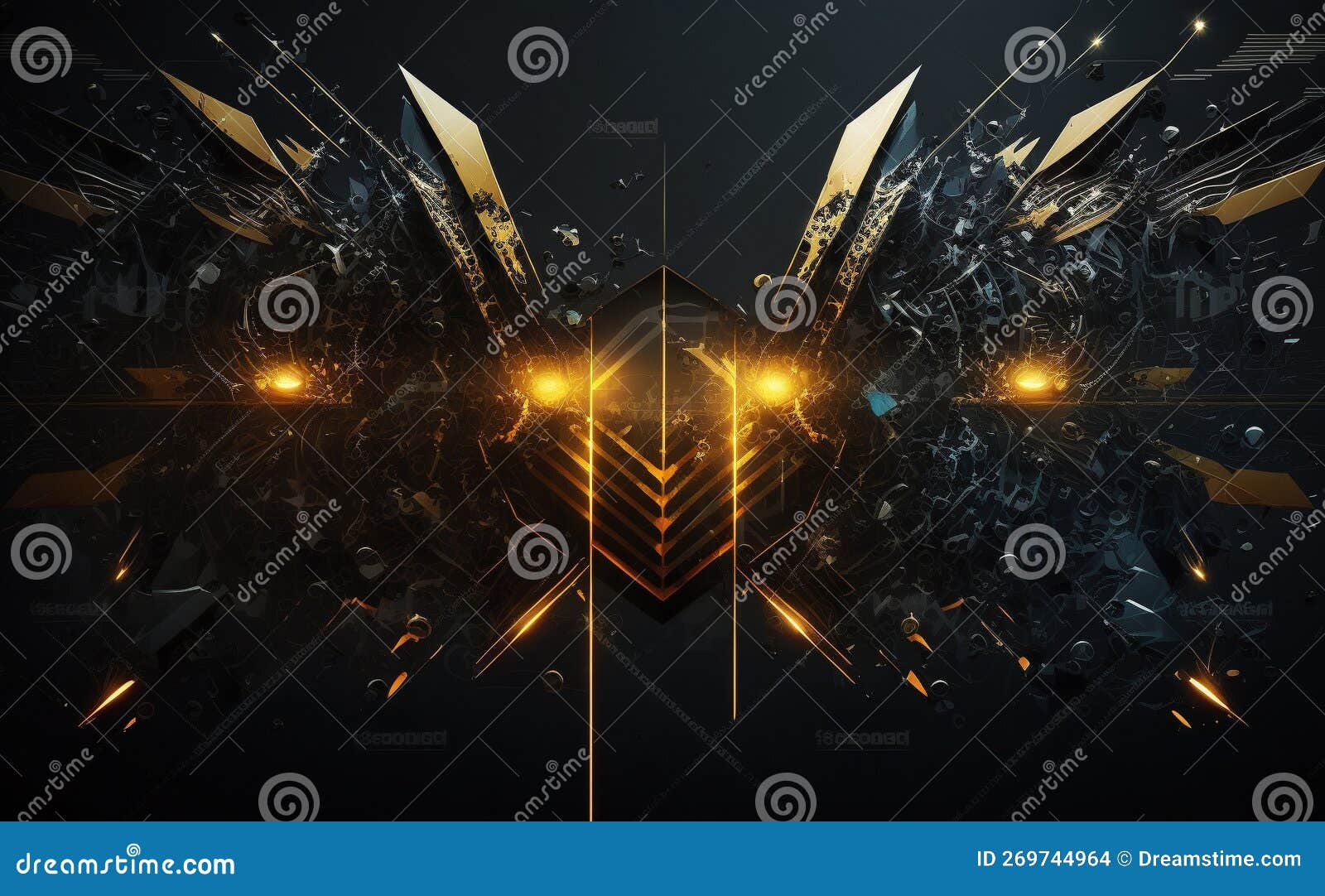 Abstract Dark Technology Background. Cyberspace Concept Stock ...