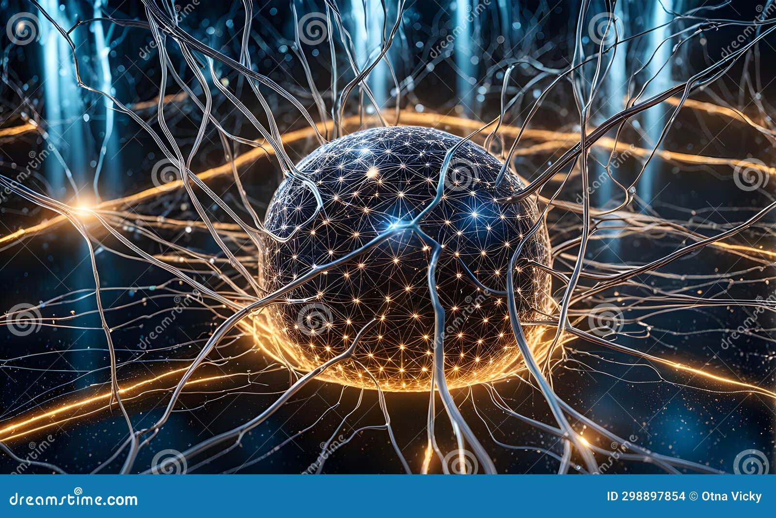 Abstract Technology Background of a Data Computing System with ...