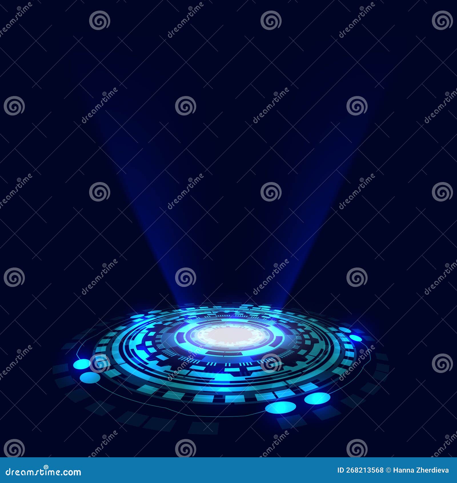 Abstract Technology Background of Digital Innovation Stock Illustration ...