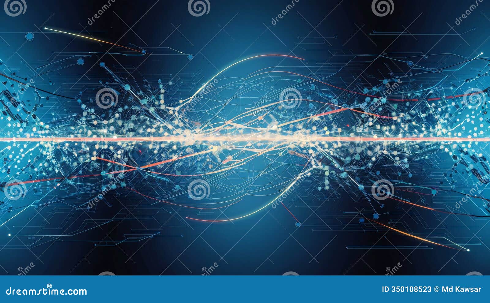 Abstract Technology Background, Digital Network High Quality Image ...
