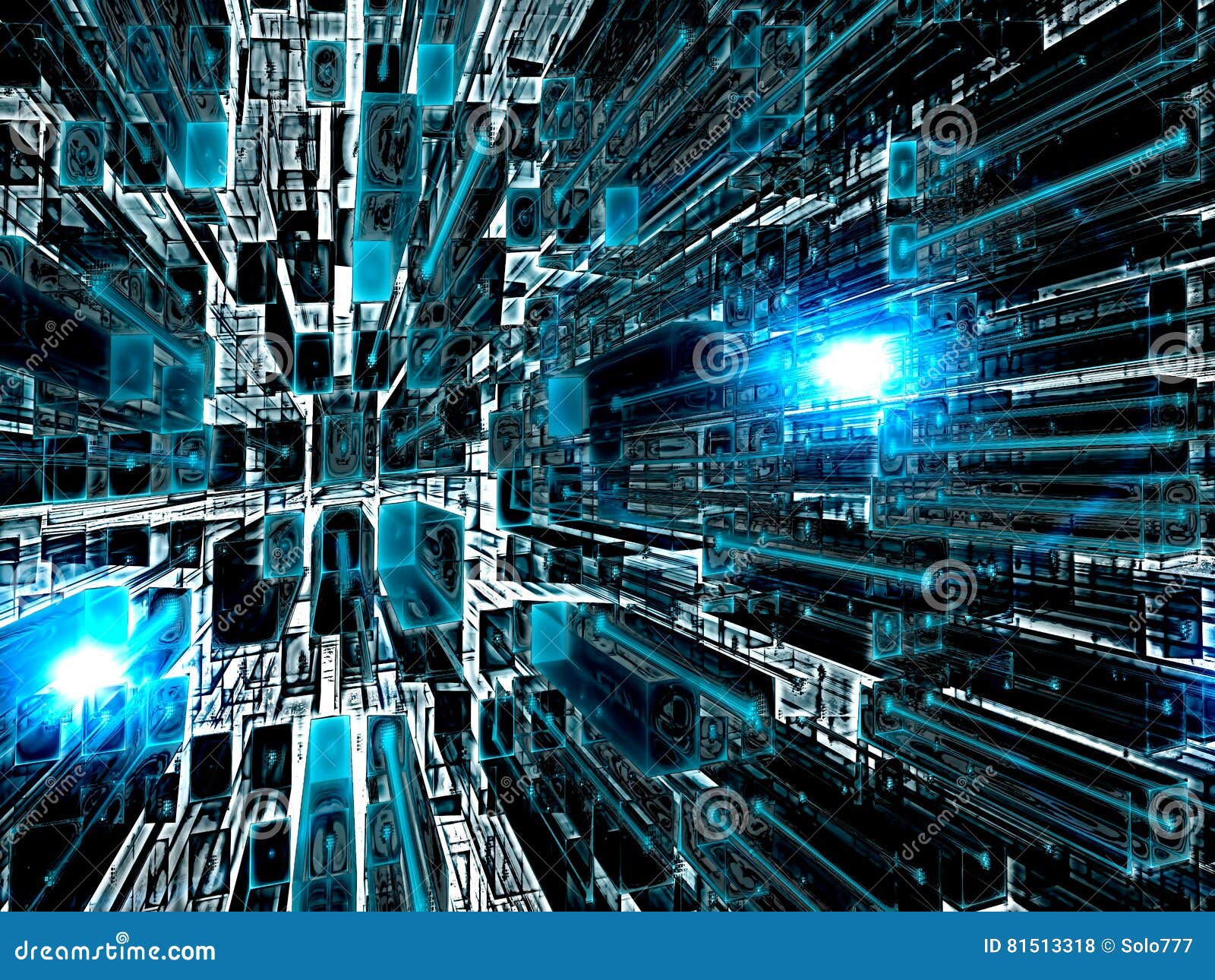 Abstract Technology Background - Digitally Generated Image Stock ...