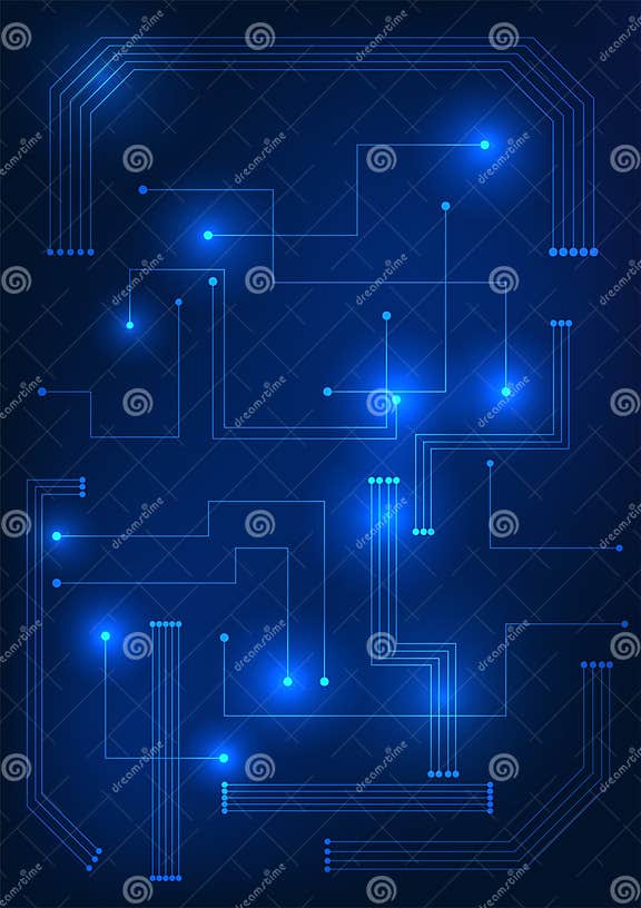 Abstract Technology Background the Dimensional Overlapping Technology ...