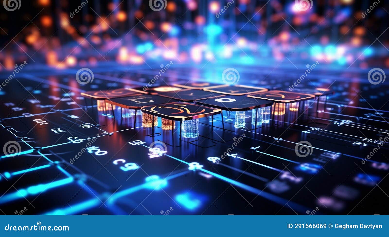 Abstract Technology Background, Full Hd Technology Wallpaper, Colored ...