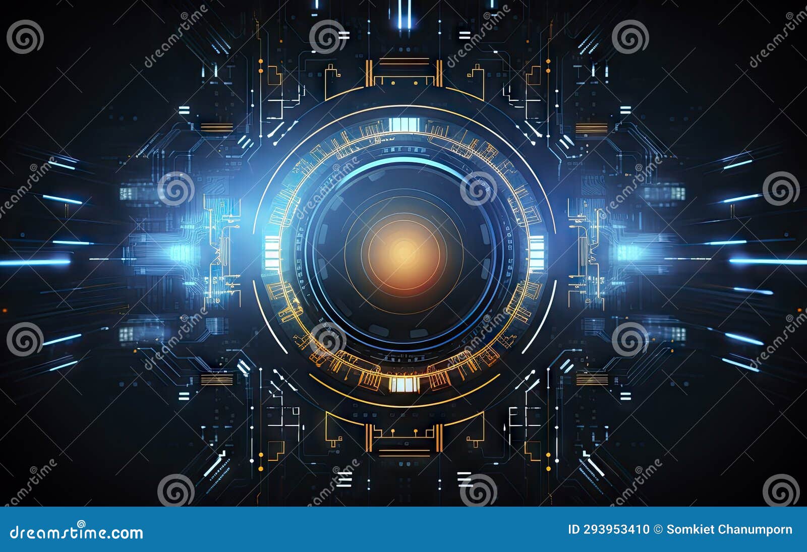 Abstract Technology Background. Futuristic Hi-tech Concept Stock ...