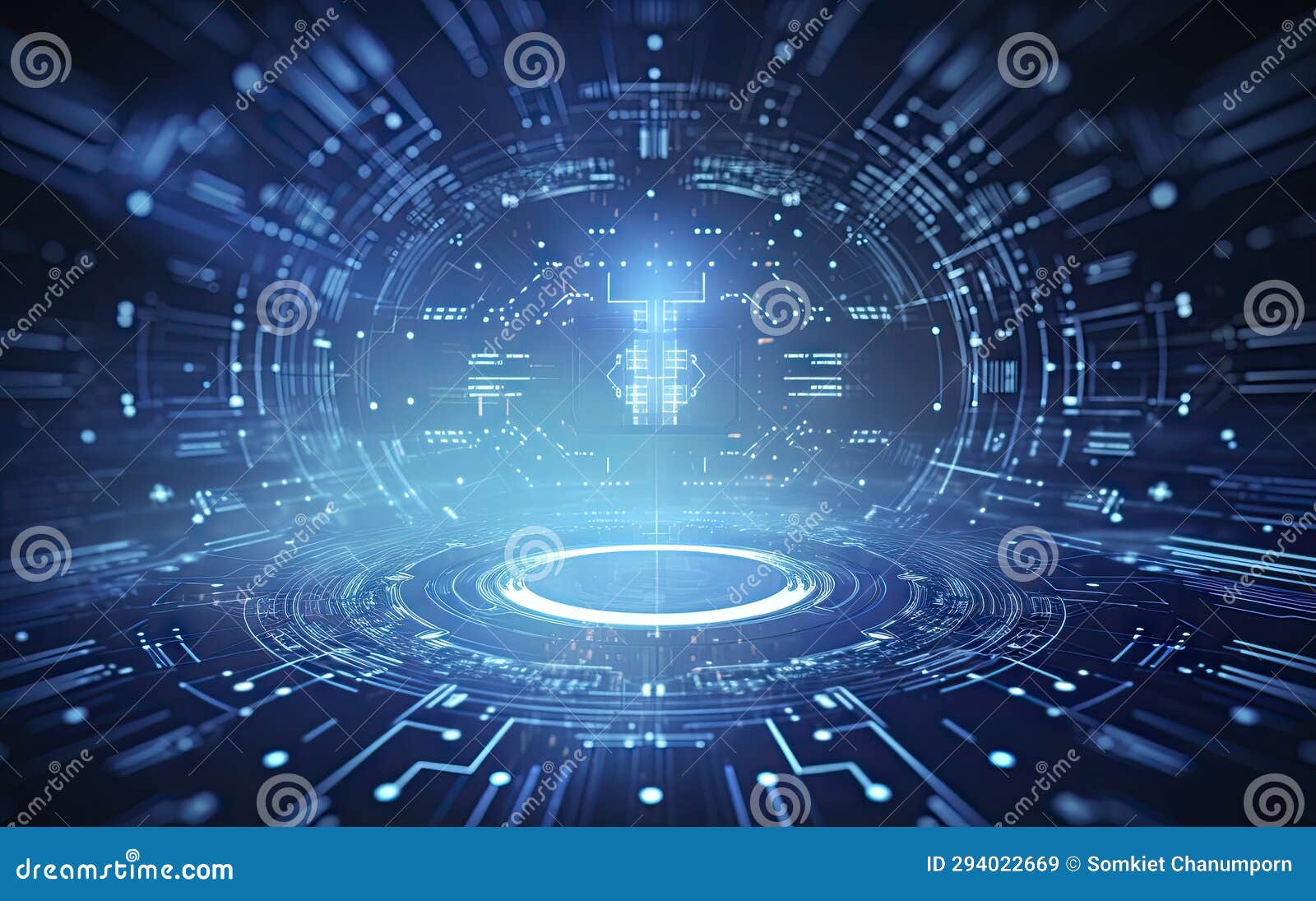 Abstract Technology Background. Futuristic User Interface Stock ...