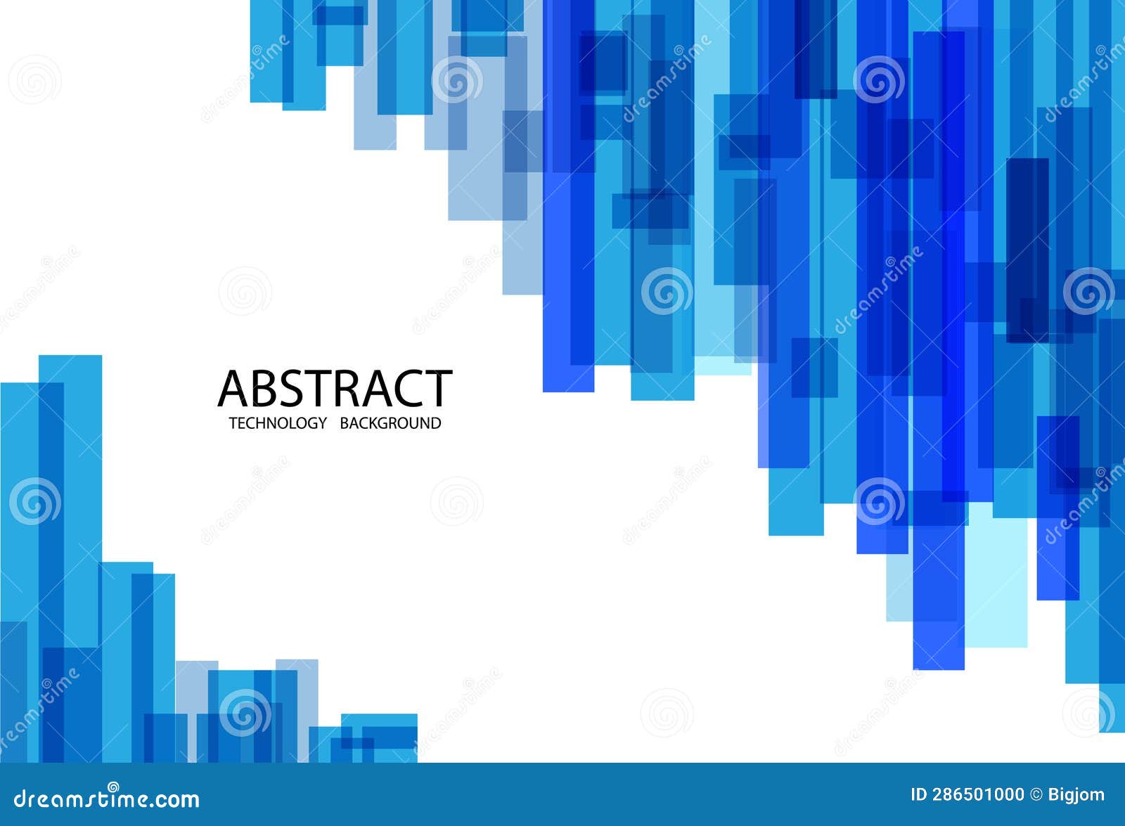 Abstract Technology Background, Geometric Squares Shape Stock Vector ...
