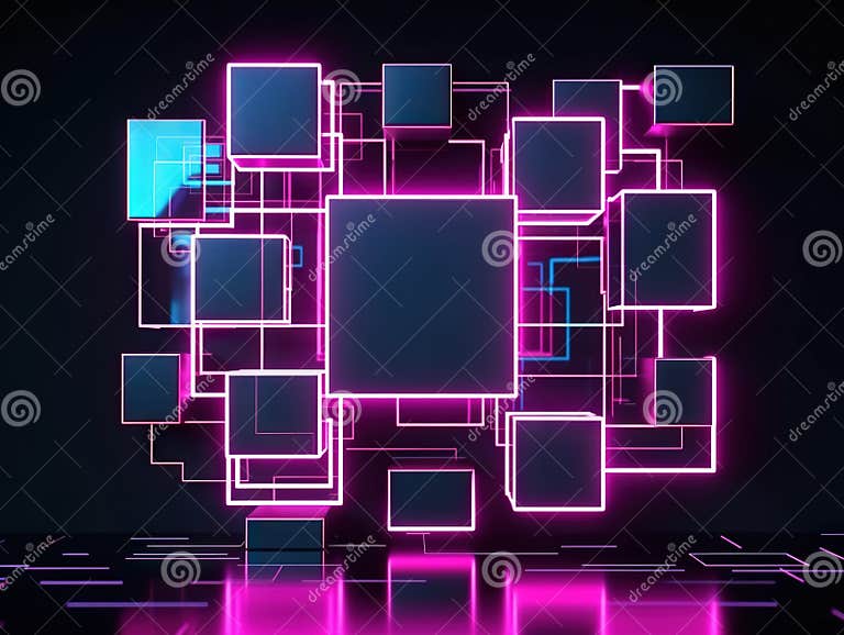 Abstract Technology Background for Geometrical Graphic Concept Design.use Layer Overlay Effect ...