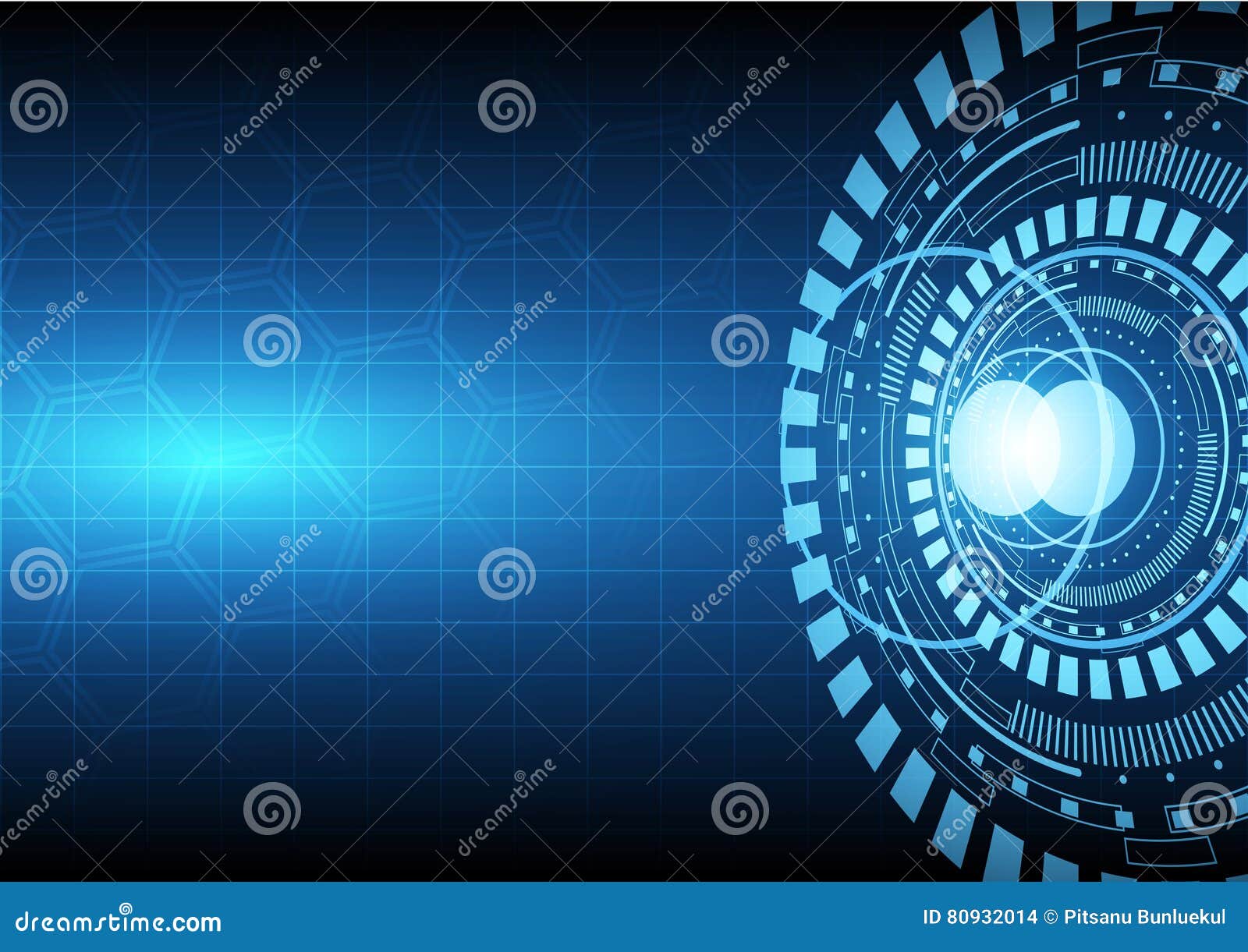 Abstract Technology Background on Grid Line Vector Illustration Stock ...