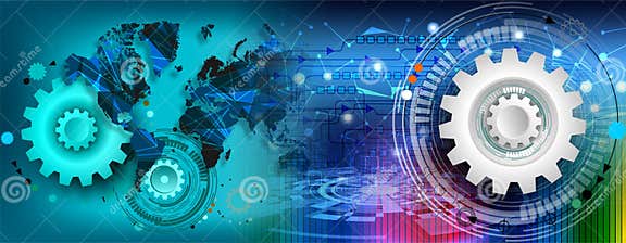 Abstract Technology Background Hi-tech Communication Concept Innovation Background.vector ...