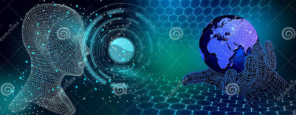 Abstract Technology Background Hi-tech Communication Concept Innovation Background.vector ...