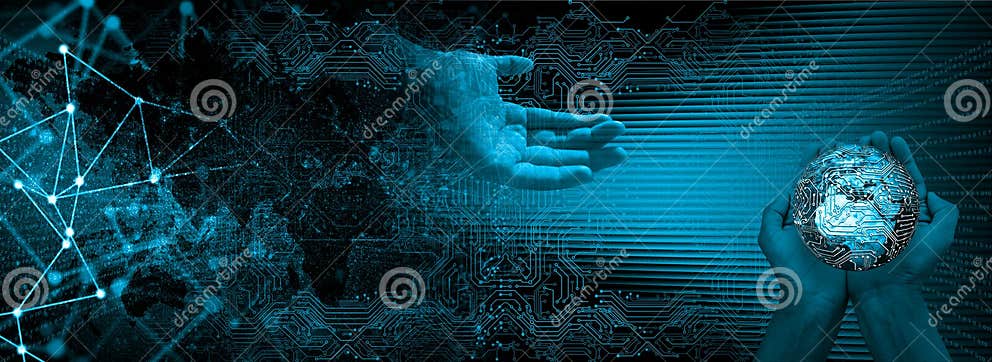 Abstract Technology Background Hi-tech Communication Concept Innovation ...